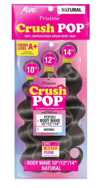 MANE CONCEPT Pristine A+ Crush Pop 100% Unprocessed Human Hair Multi P ...