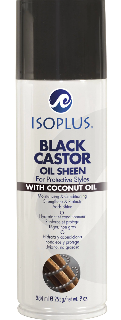 Isoplus BLACK CASTOR Oil Sheen w/ Coconut Oil – Superstar Hair & Wigs