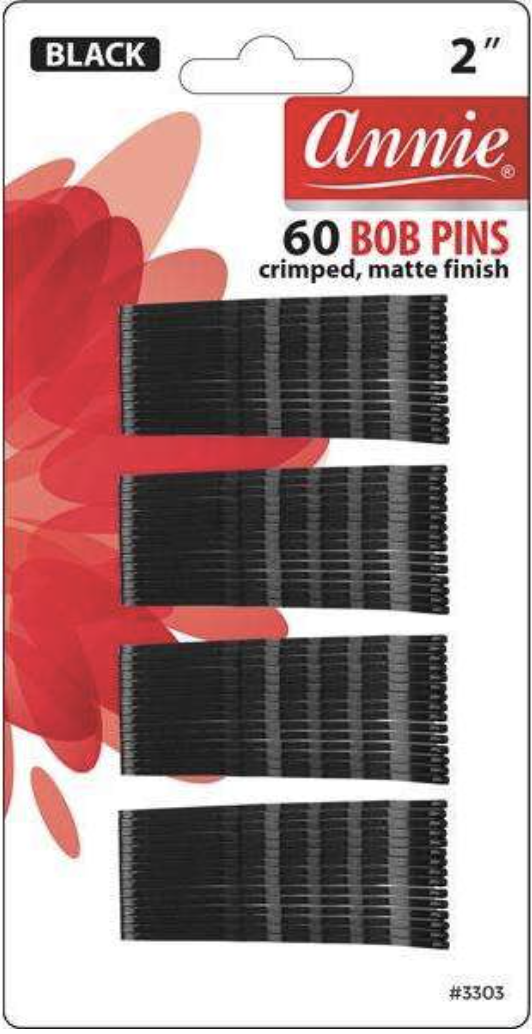 Annie Bob Pins 2" 60Ct Matte Black – Superstar Hair & Wigs