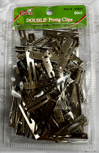 Eden Double Prong Clips 60 ct. - Superstar Hair & Wigs